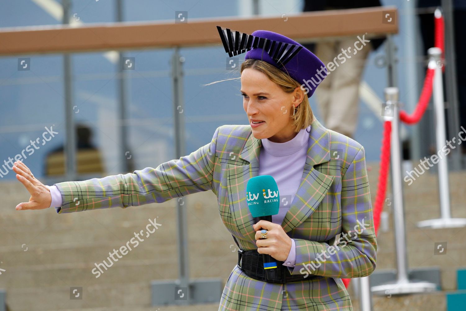 Francesca Cumani Working Itv Racing Aintree Editorial Stock Photo ...