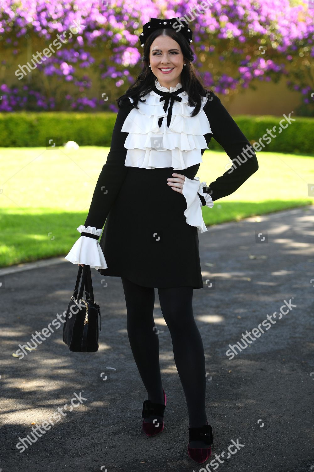 Milliner Viktoria Novak Poses Photograph During Editorial Stock Photo ...