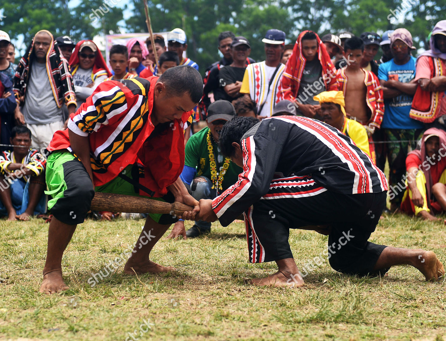 Filipinos Men Indigenous Manobo Tribe Compete Editorial Stock Photo ...