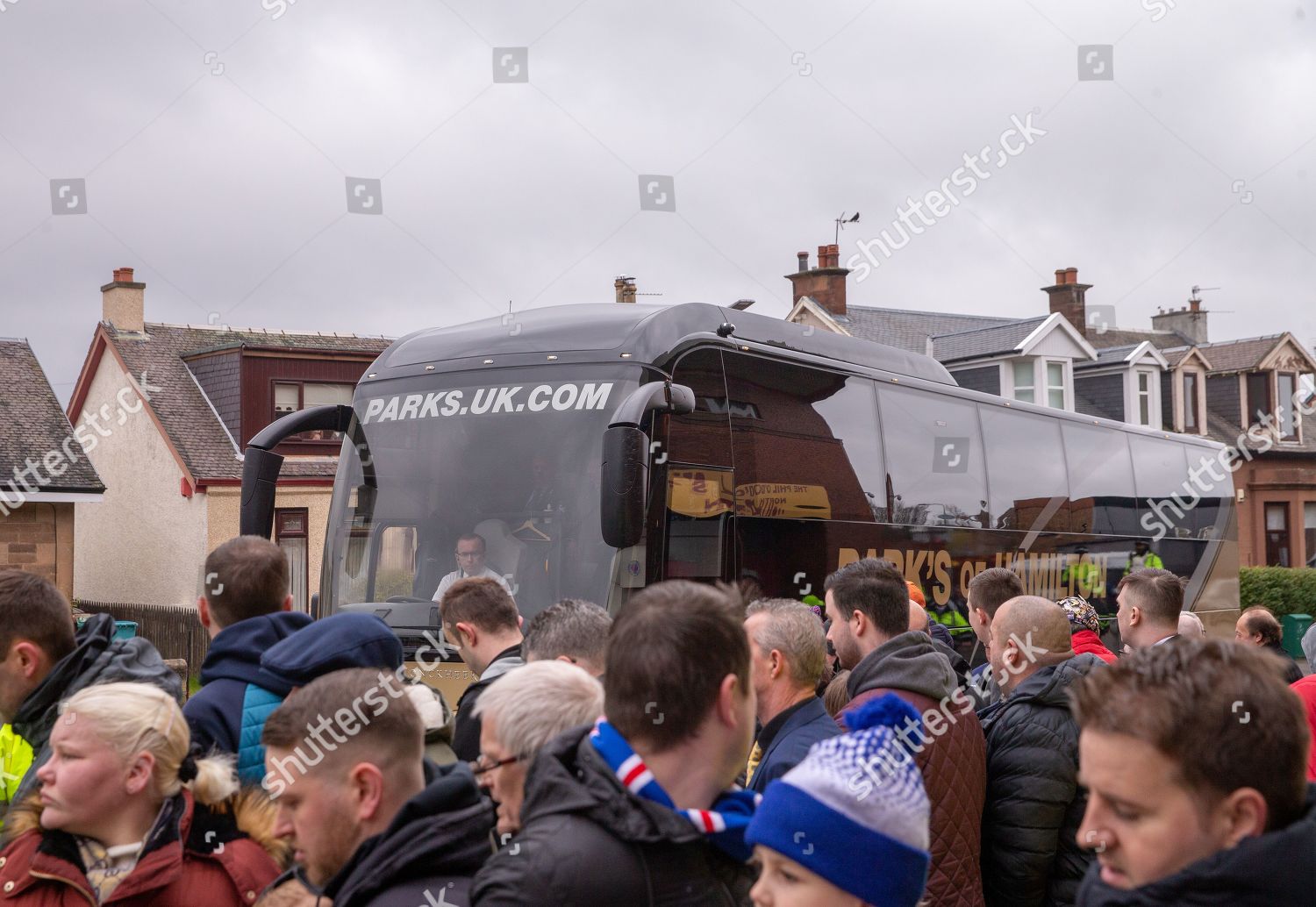 RANGERS TEAM BUS ARRIVES FIR PARK Editorial Stock Photo - Stock Image ...