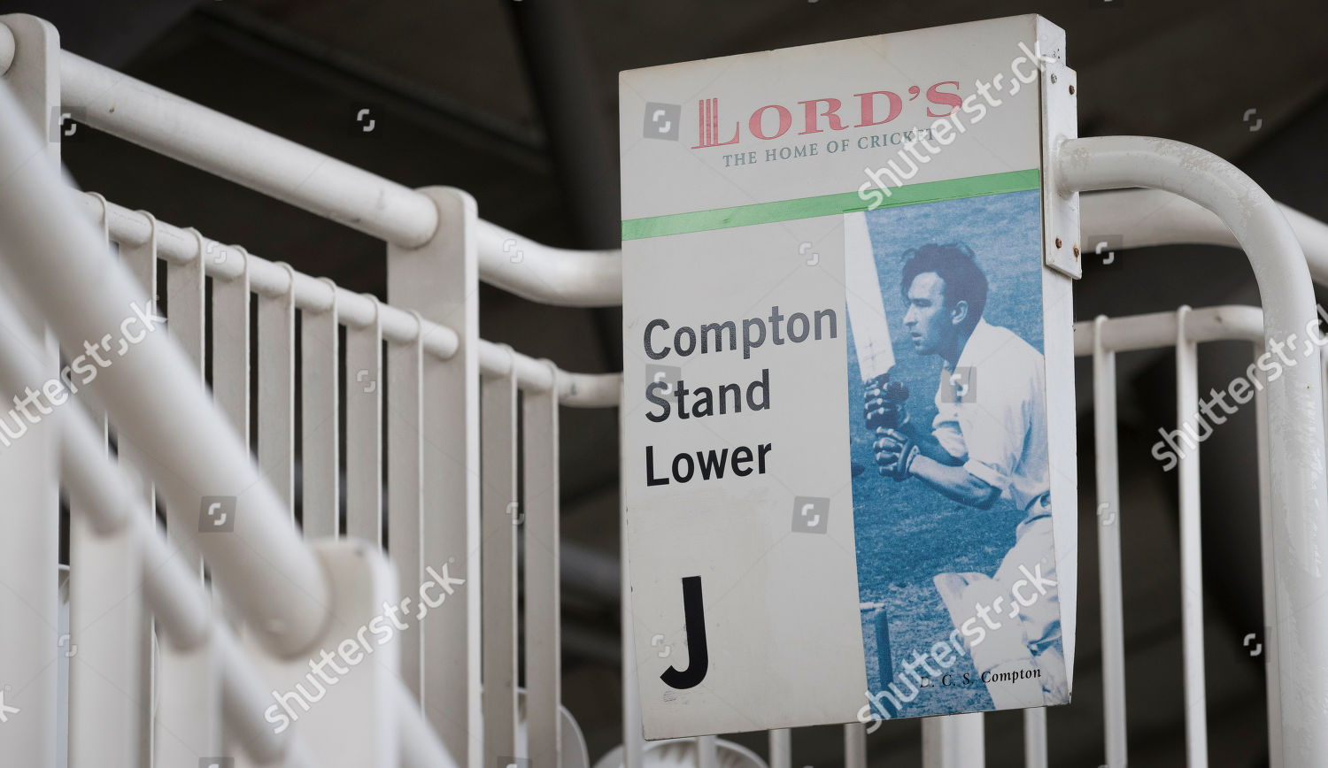 Sign Compton Lower Stand Lords During Editorial Stock Photo - Stock ...