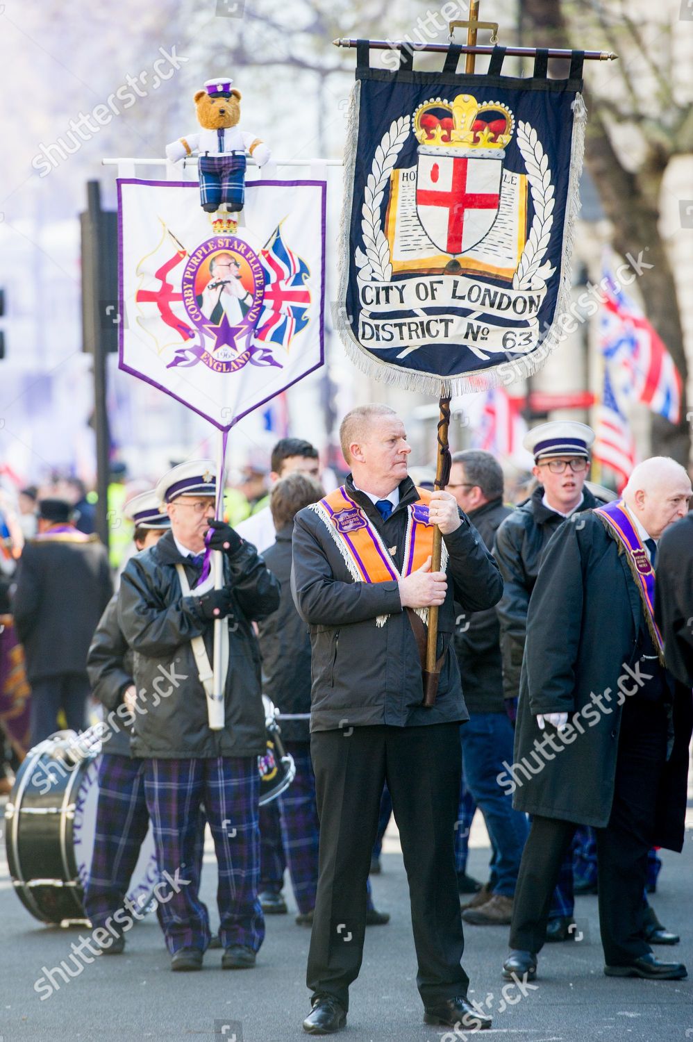 Orange Walk Parade By London Protestant Editorial Stock Photo - Stock ...