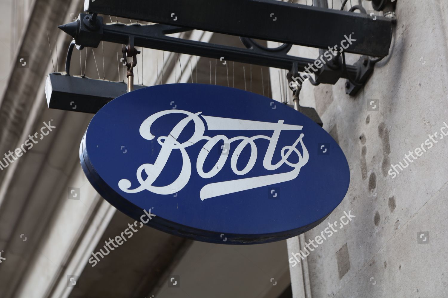 Boots Chemists Exterior Sign Central London Editorial Stock Photo ...