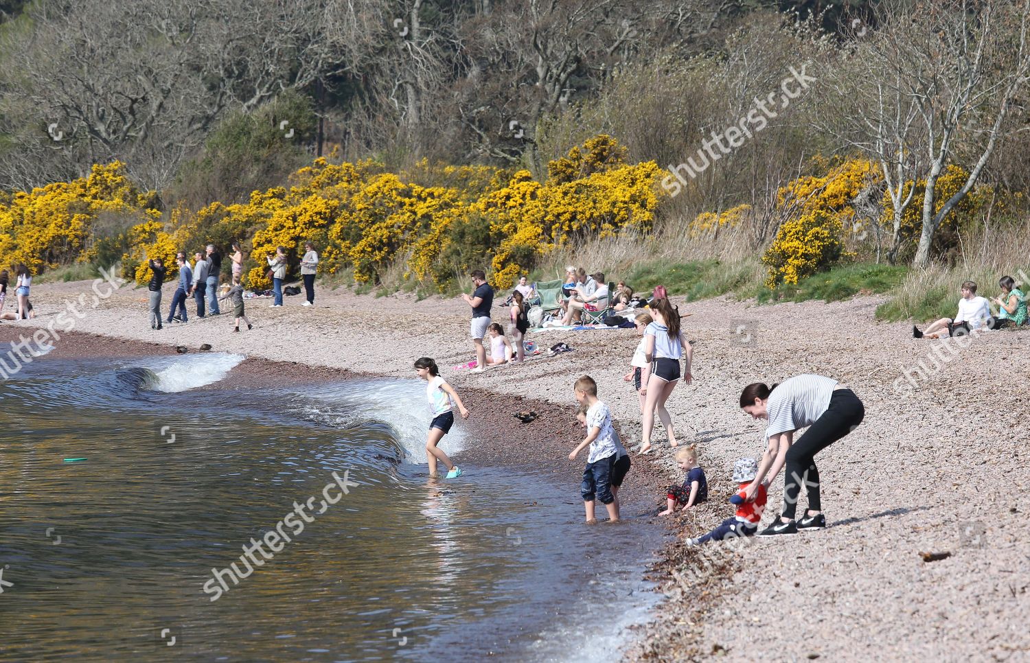 Dores Beach Loch Ness Where Folk Editorial Stock Photo - Stock Image ...