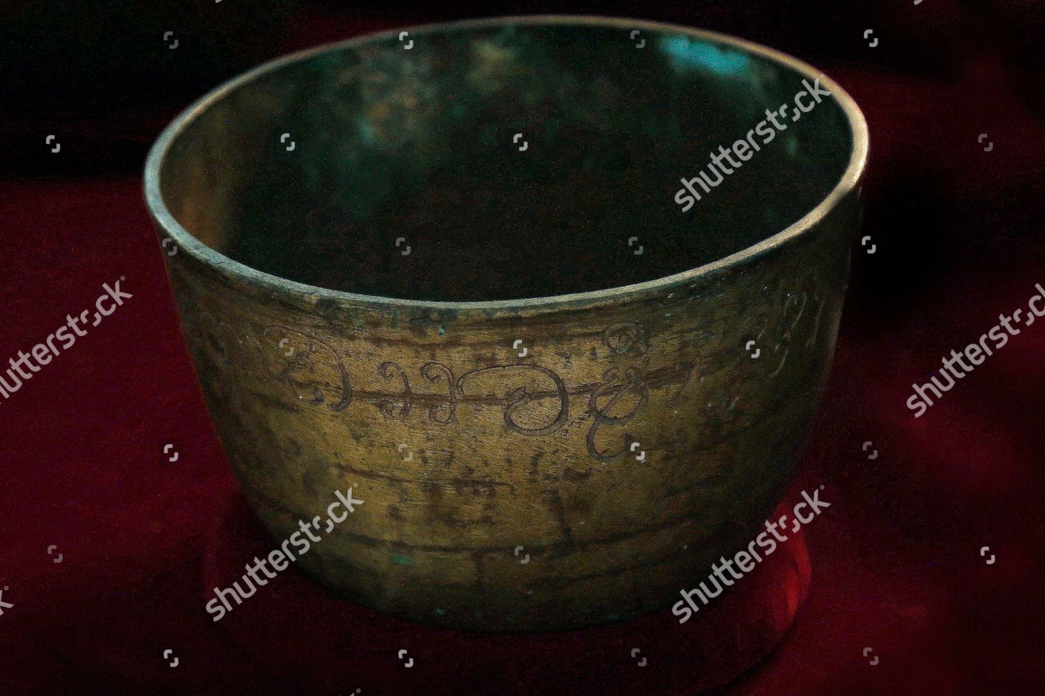 Vessel Inscriptions Discovered 1951 During Conservation Editorial Stock ...