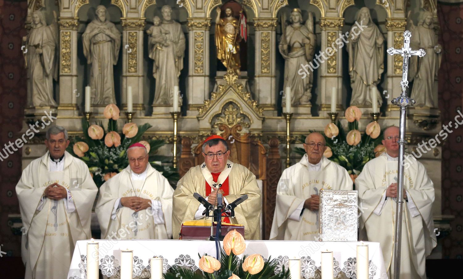 Bosnian Cardinal Vinko Puljic Archbishop Vrhbosna Editorial Stock Photo ...