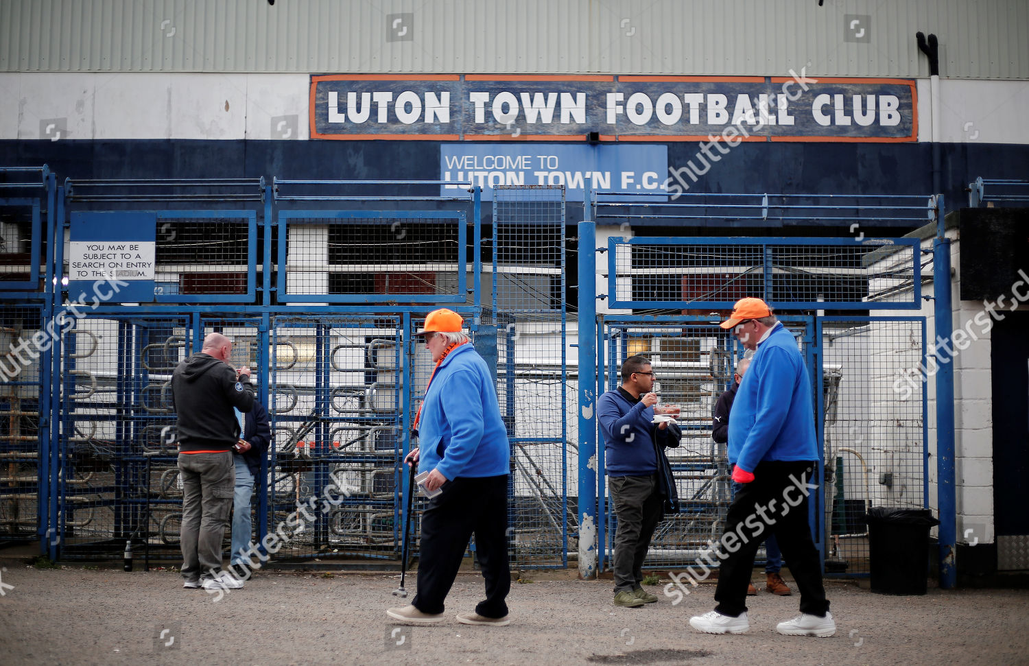 Luton Fans Wearing Orange Hats Arriving Editorial Stock Photo - Stock ...