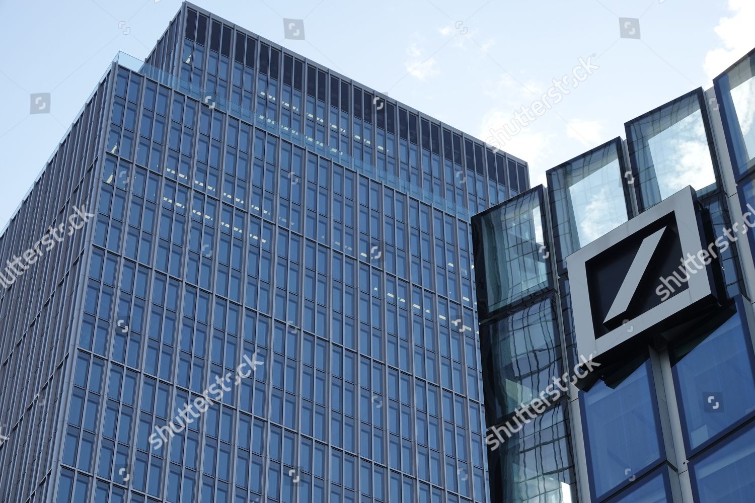 Signage Deutsche Bank Office Building Frankfurt Editorial Stock Photo ...