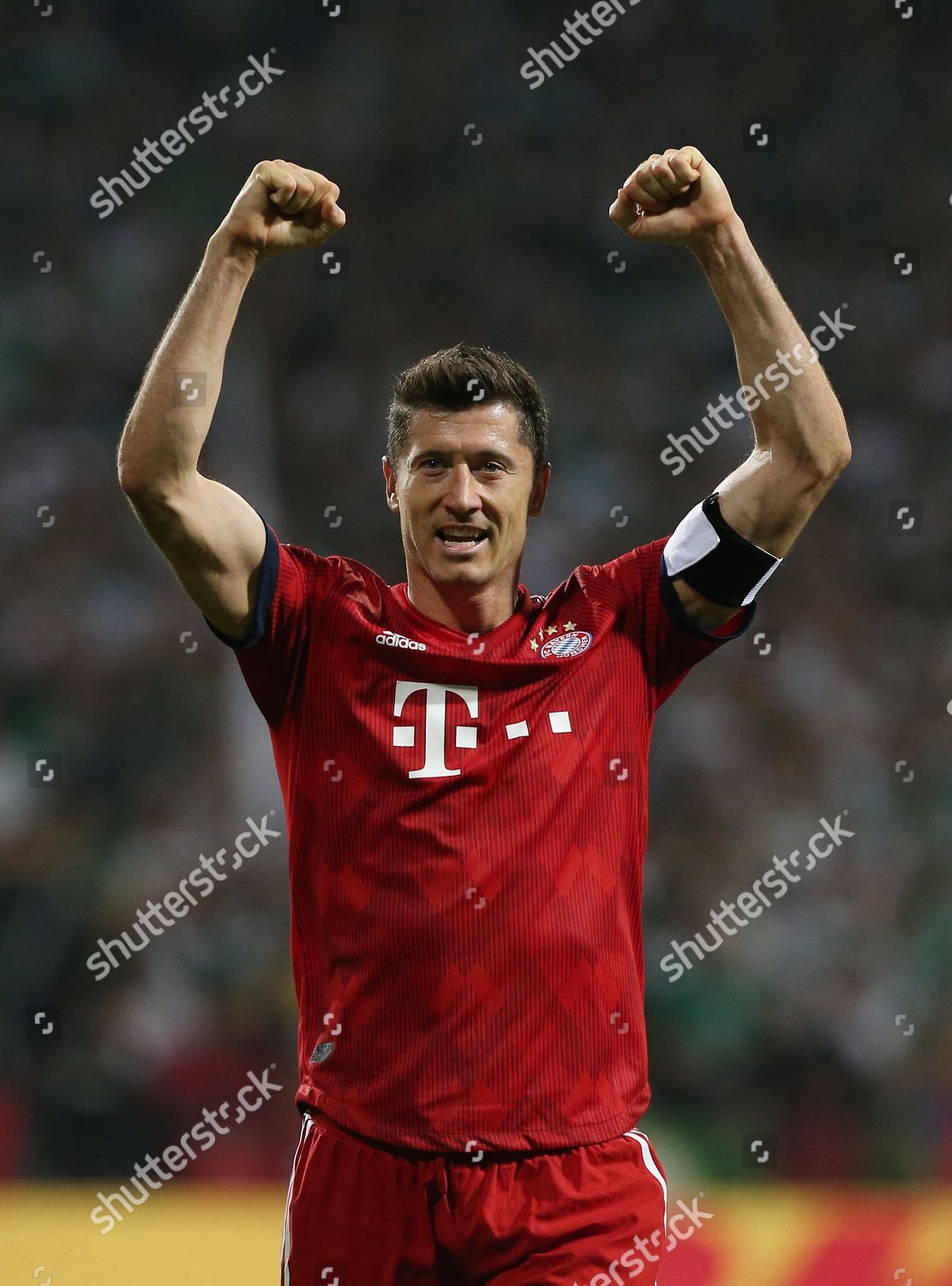 Robert Lewandowski Celebration Dfb Pokal Semi Editorial Stock Photo ...