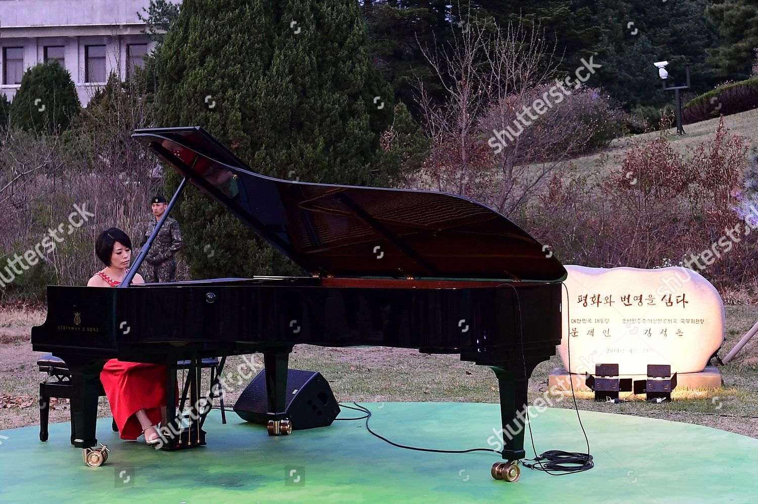 Japanese Pianist Ayako Uehara Performs During Editorial Stock Photo ...