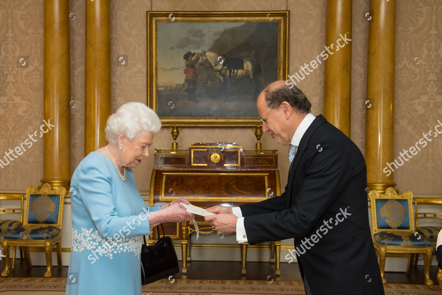 Queen Elizabeth Ii Meets Ambassador Ecuador Editorial Stock Photo ...