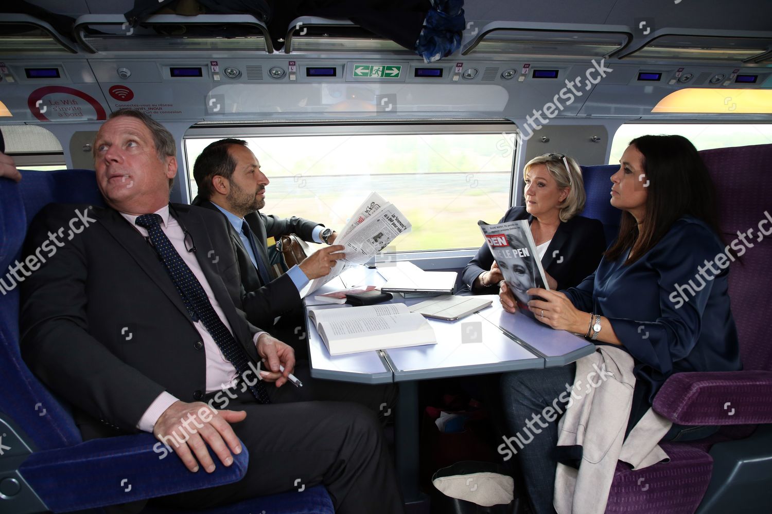 Philippe Olivier Sebastien Chenu Marine Le Editorial Stock Photo ...