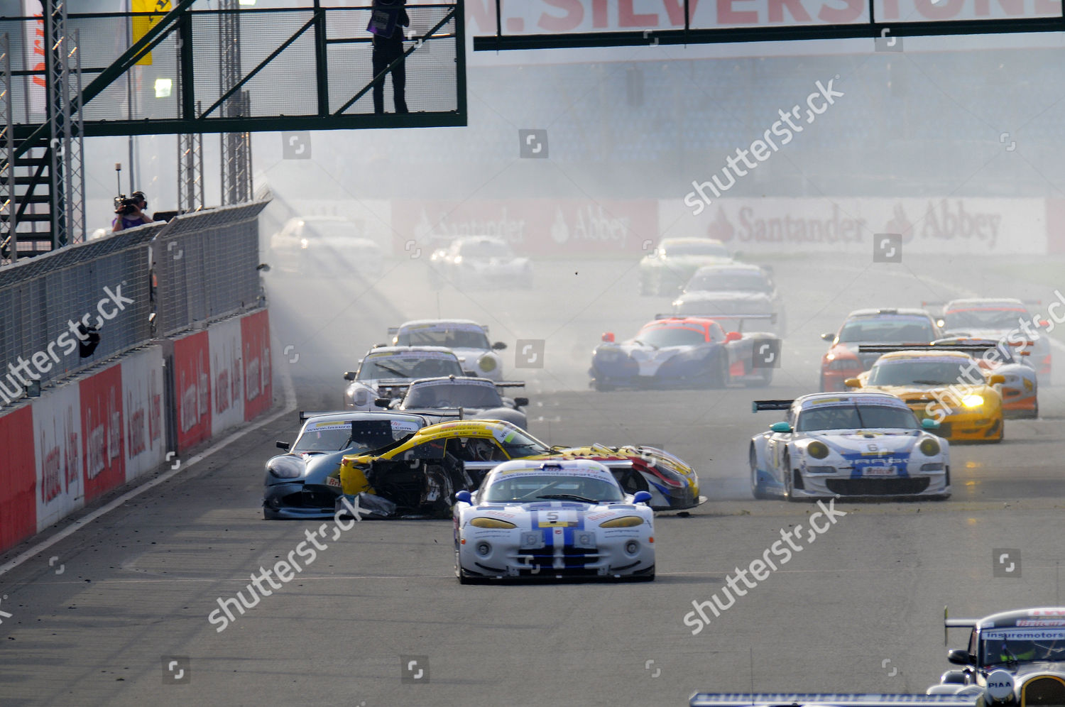 Andy Neate Crashes His Tvr Sagaris Editorial Stock Photo - Stock Image ...