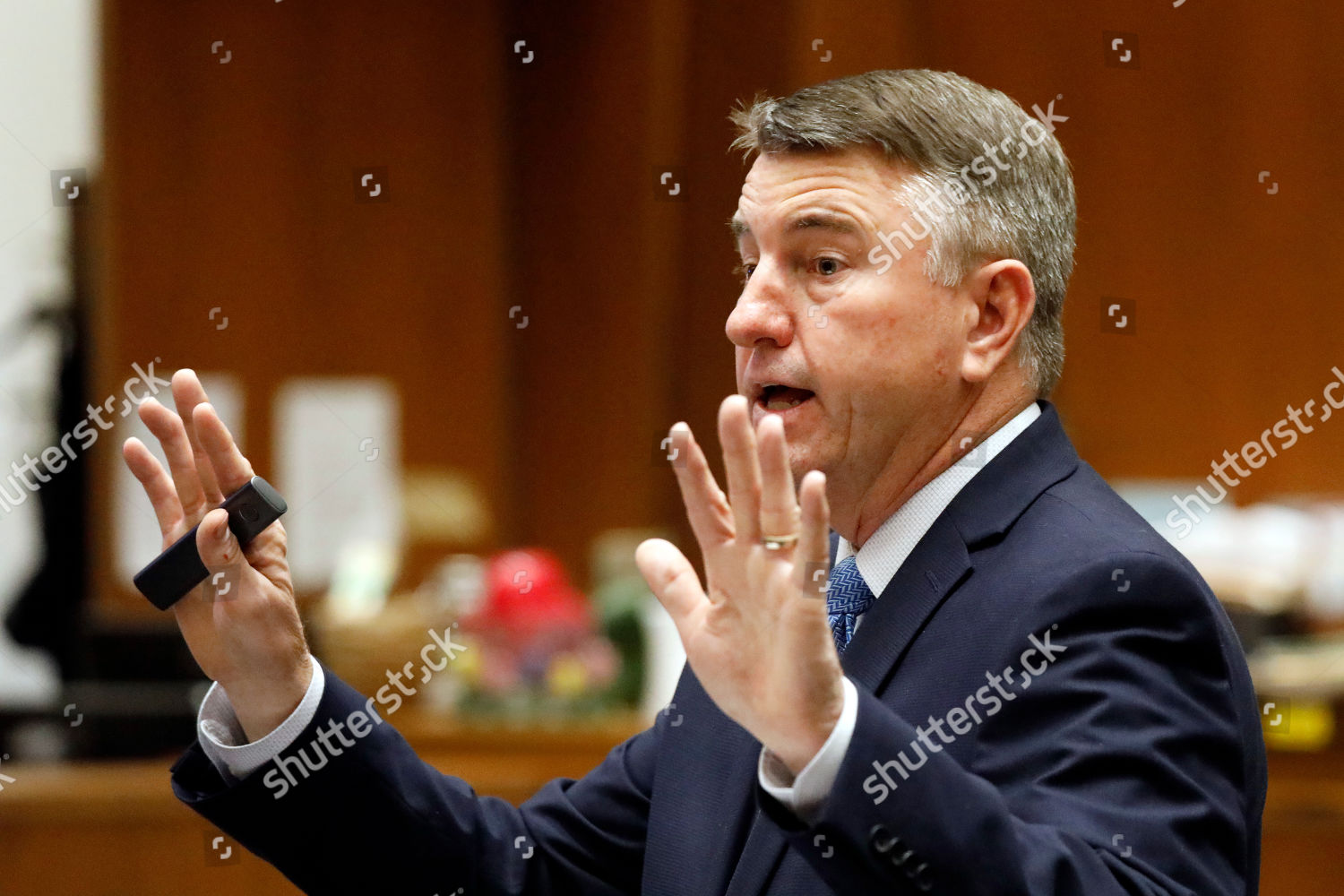 Prosecutor Daniel Akemon Delivers His Opening Editorial Stock Photo ...