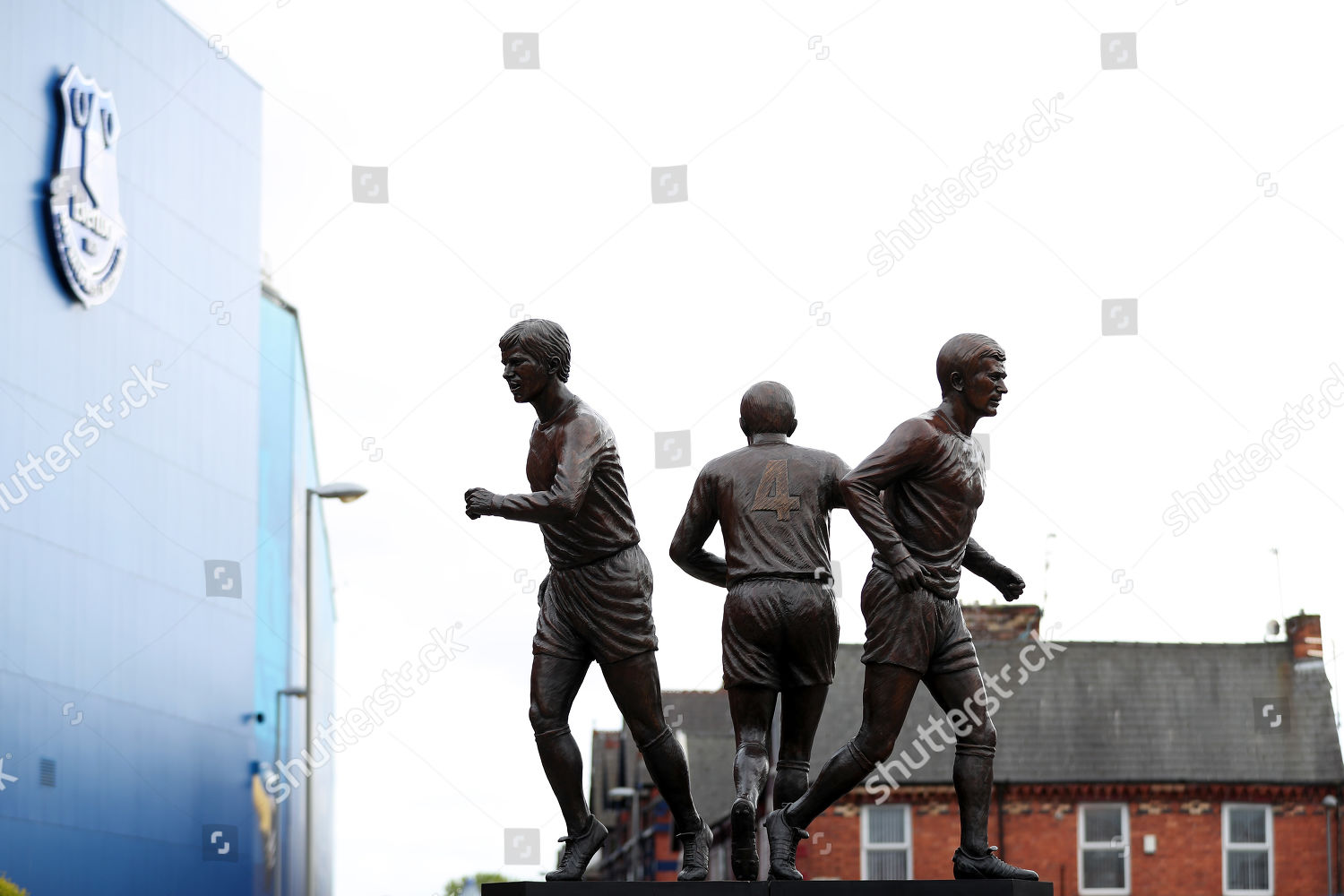 Holy Trinity Statue Former Everton Players Editorial Stock Photo ...