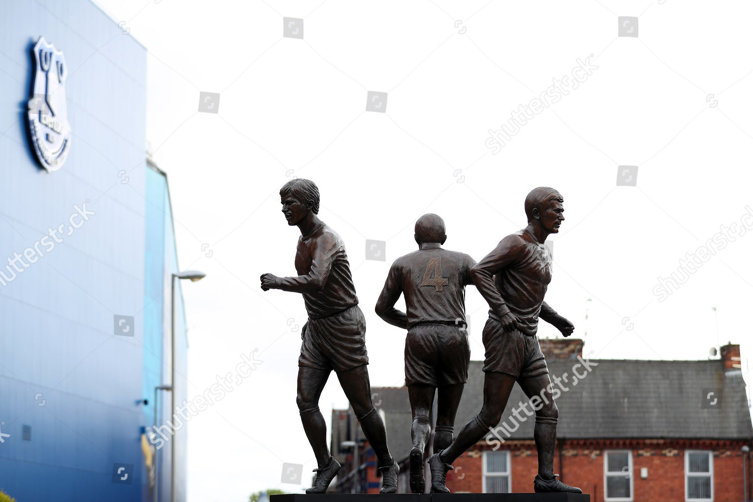 Holy Trinity Statue Former Everton Players Editorial Stock Photo ...
