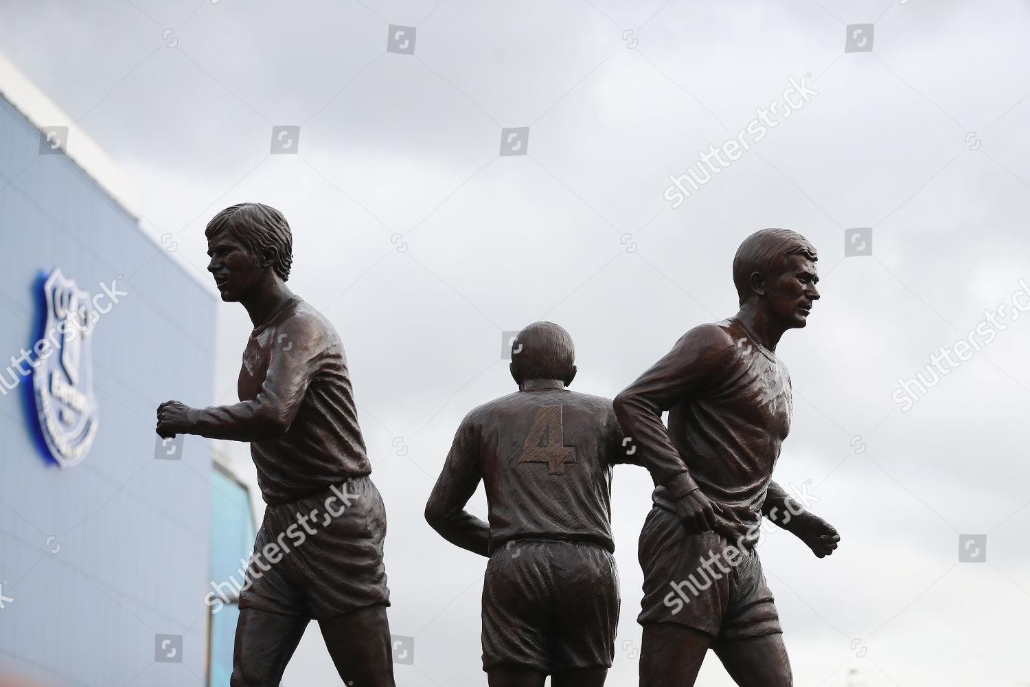 Holy Trinity Statue Former Everton Players Editorial Stock Photo ...