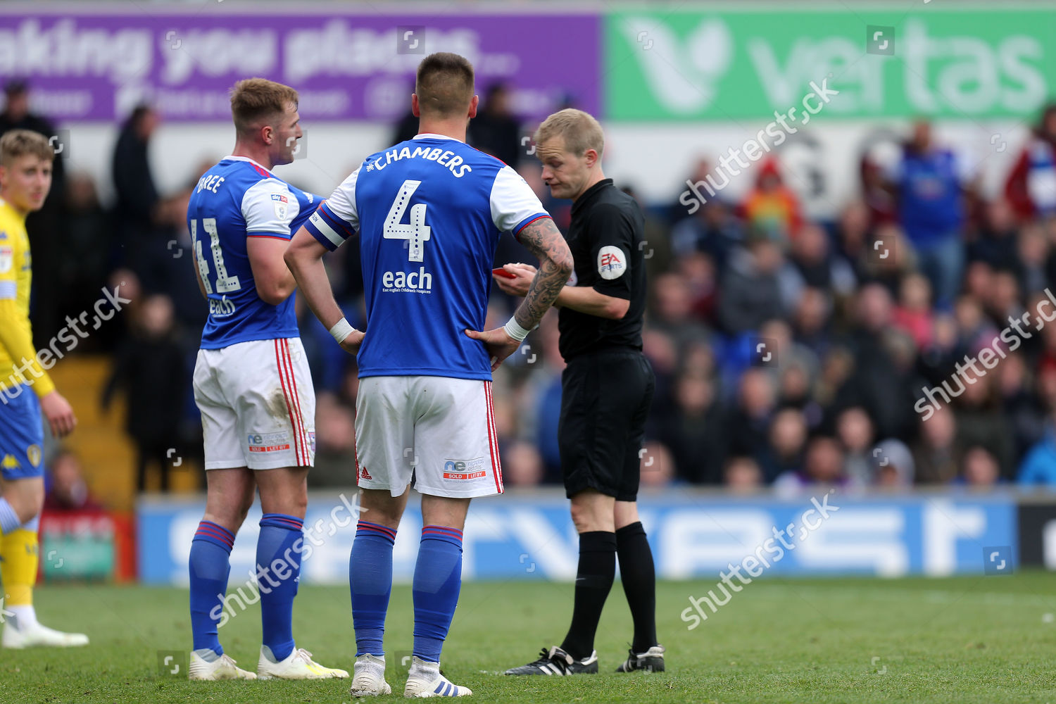 Luke Chambers Ipswich Town Shown Red Editorial Stock Photo - Stock ...