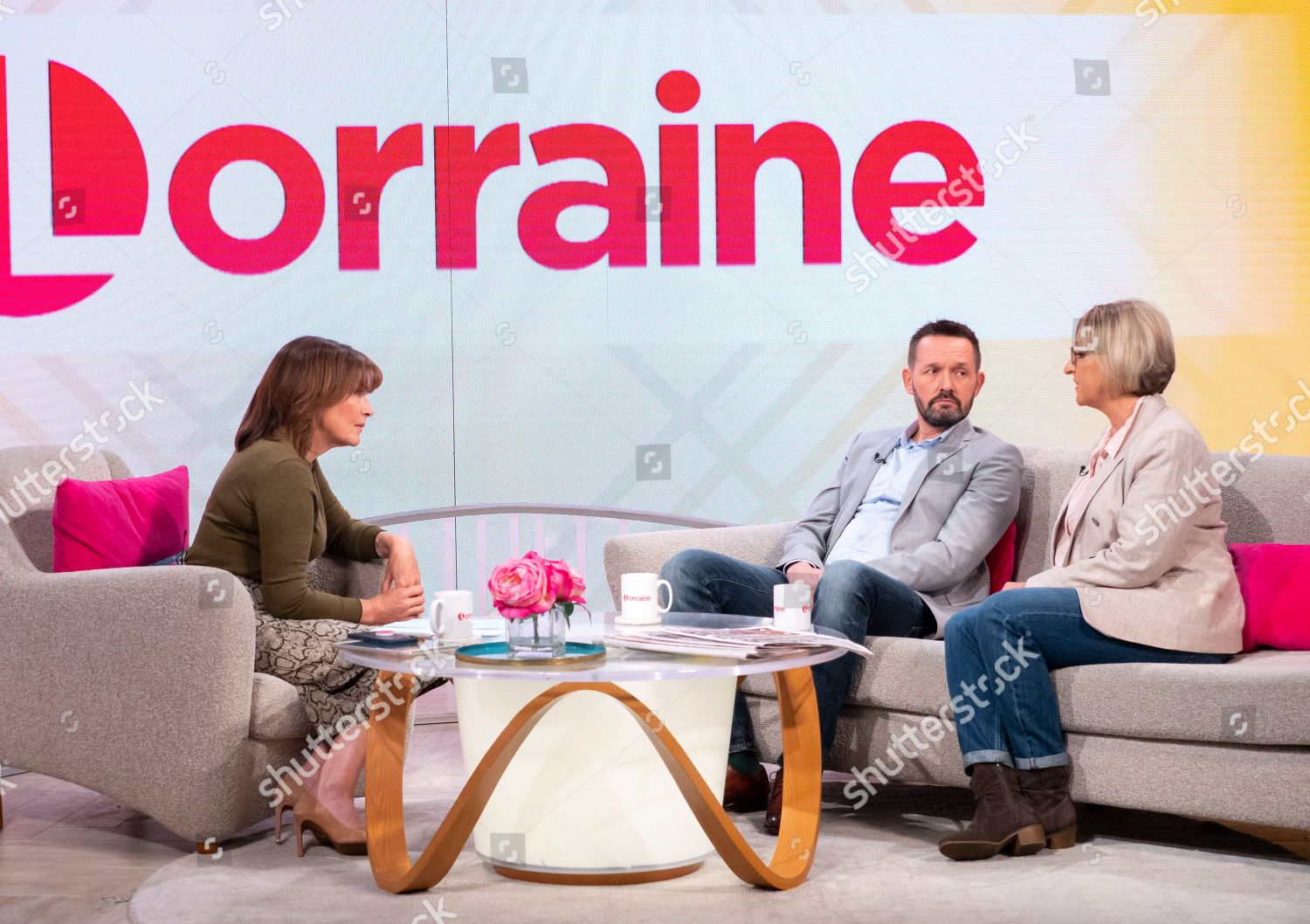 Lorraine Kelly Ian Hindle Siobhan Ferguson Editorial Stock Photo ...
