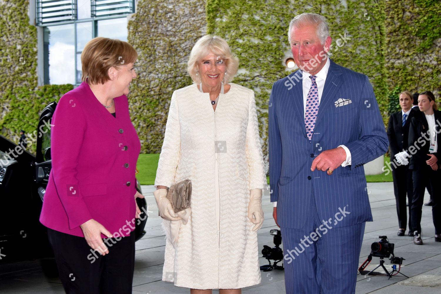 Angela Merkel Camilla Duchess Cornwall Prince Editorial Stock Photo ...