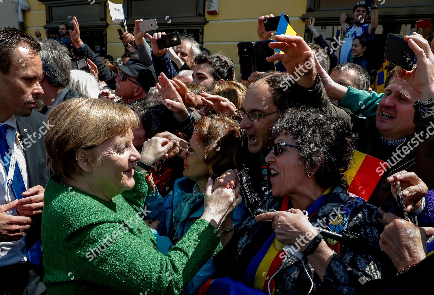German Federal Chancellor Angela Merkel Shakes Editorial Stock Photo ...