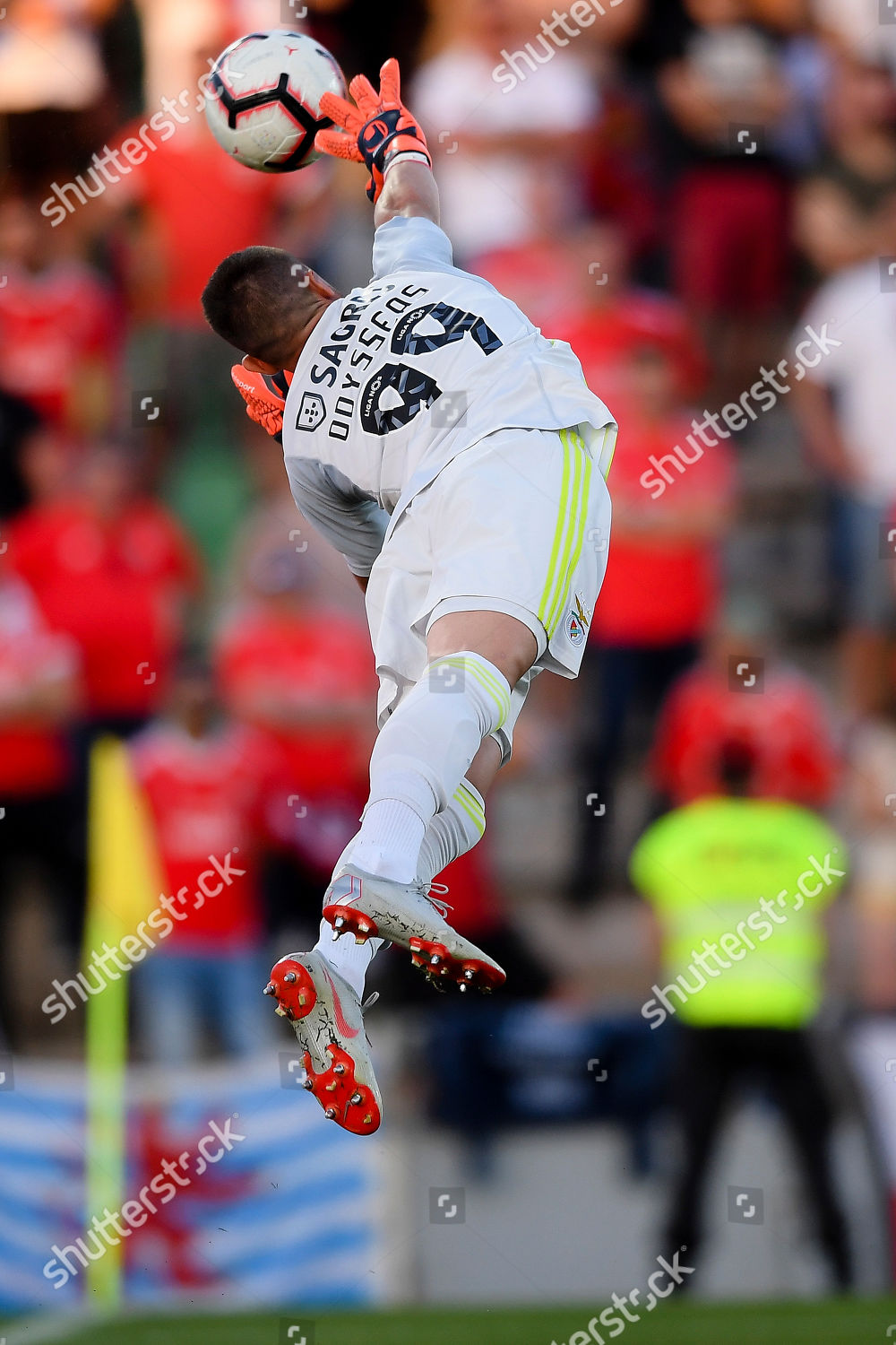 Benficas Goalkeeper Odysseas Vlachodimos Action During Editorial Stock ...