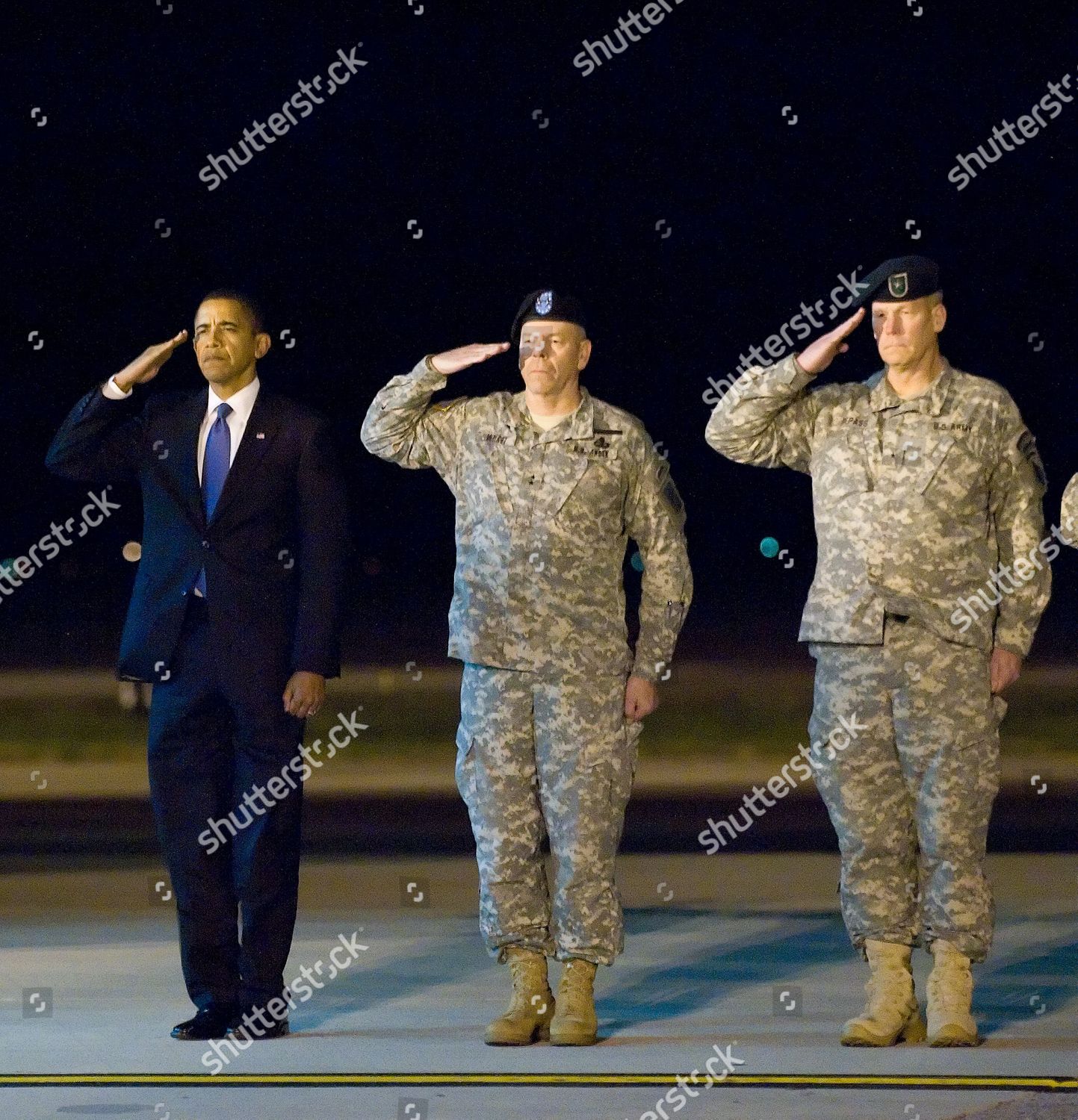 Lr President Barack Obama Army Maj Editorial Stock Photo - Stock Image ...
