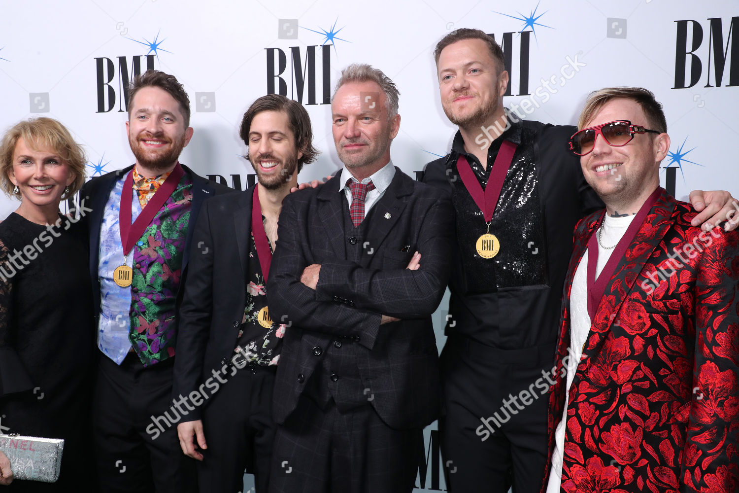 Trudie Styler Imagine Dragons Dan Reynolds Editorial Stock Photo ...
