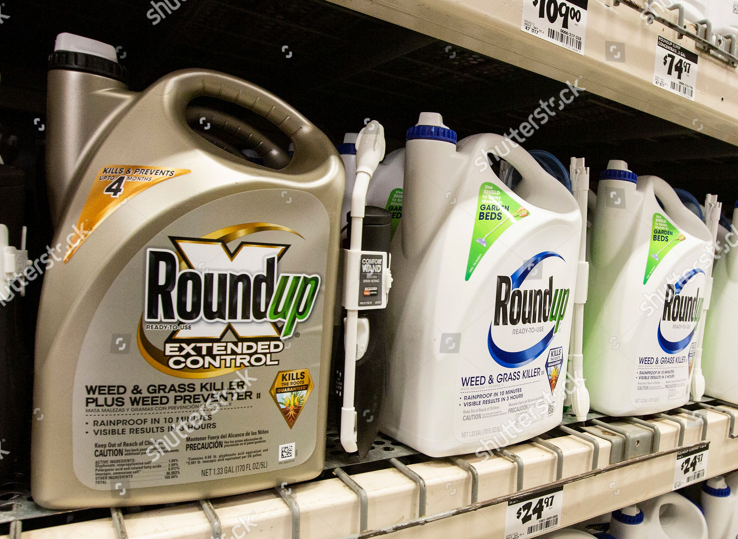 Containers Roundup Weed Killer Seen On Editorial Stock Photo - Stock ...