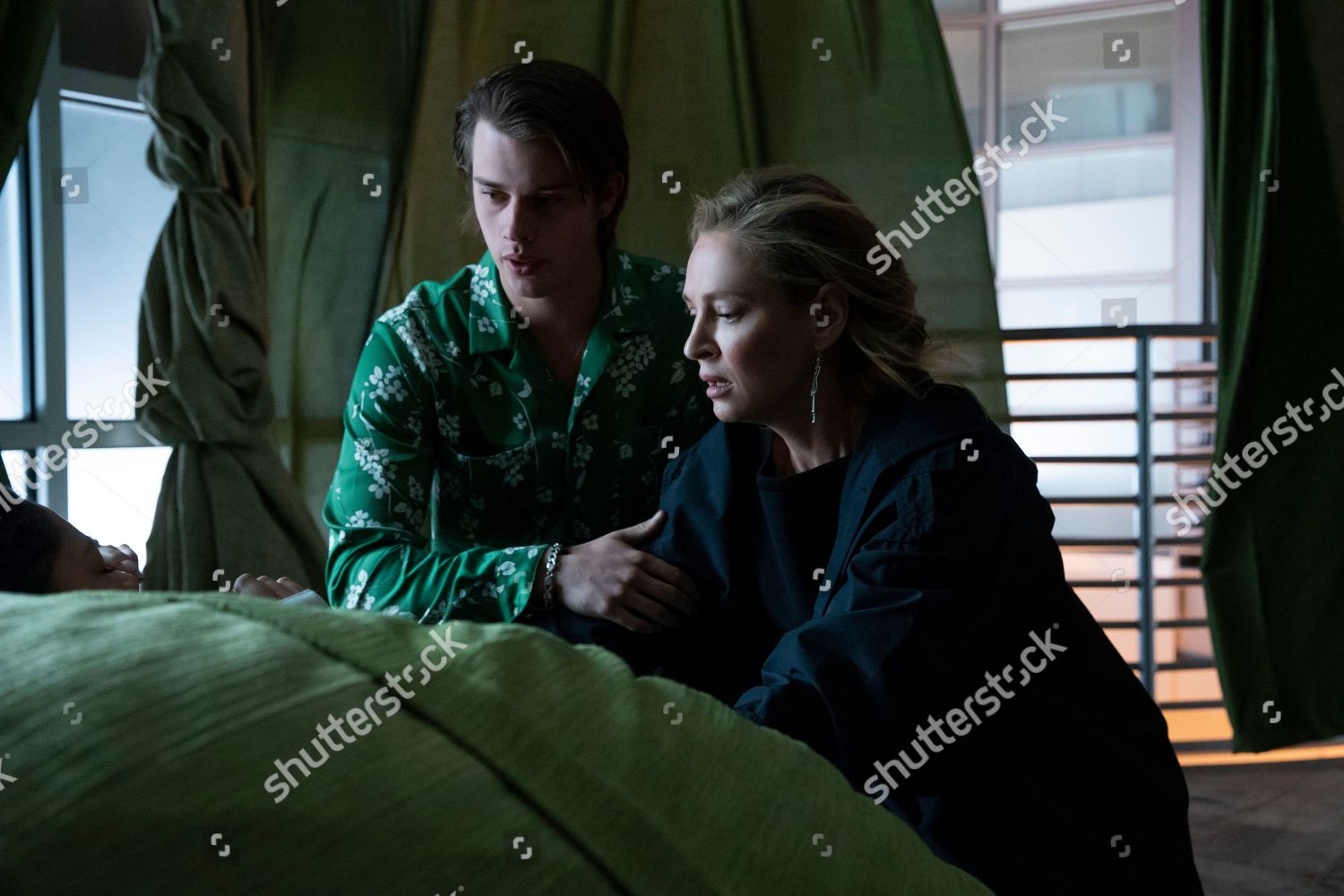 Nicholas Galitzine Elliott Lefevre Uma Thurman Editorial Stock Photo ...