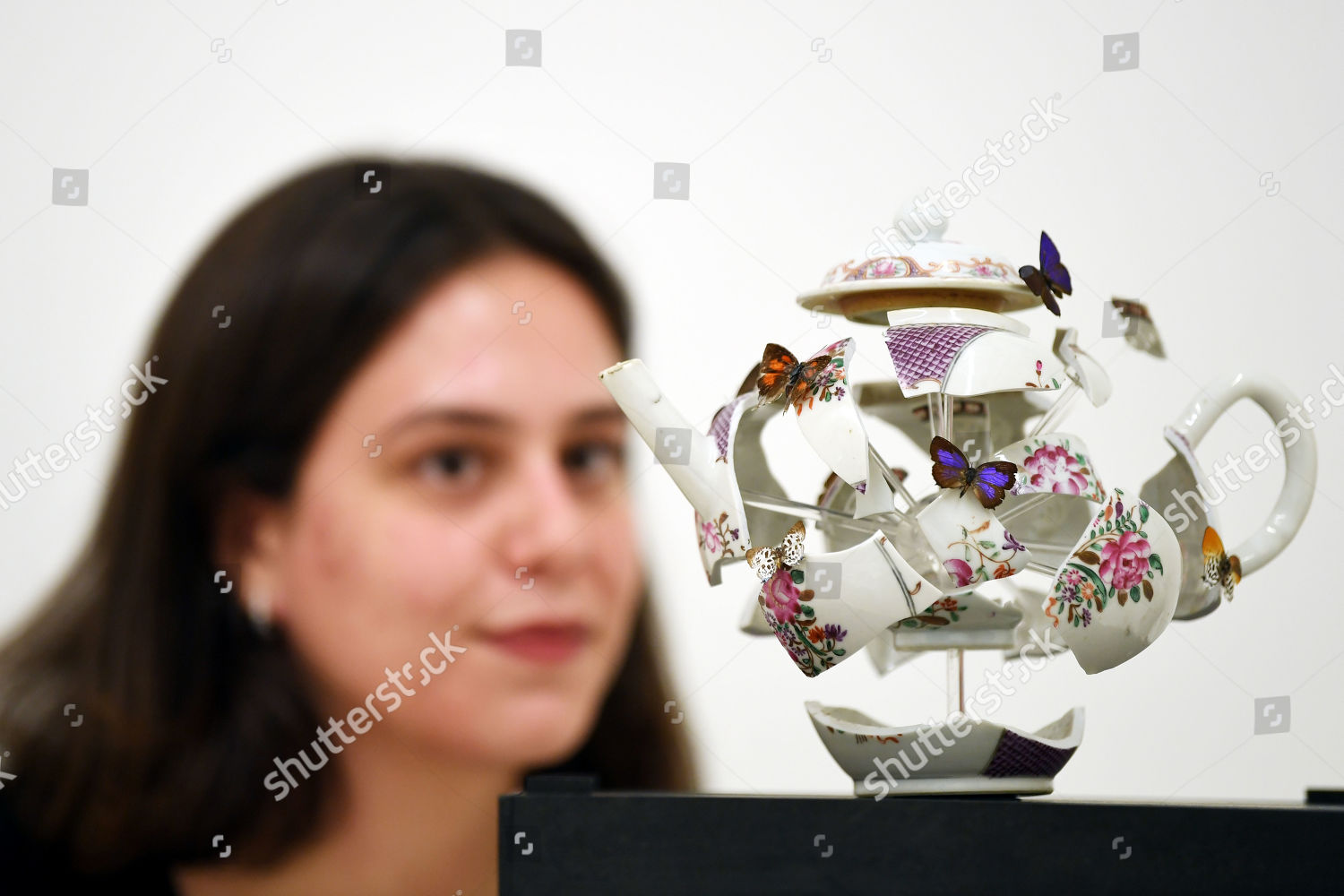 Deconstructed Teapot Butterflies 2017 By Bouke Editorial Stock Photo ...