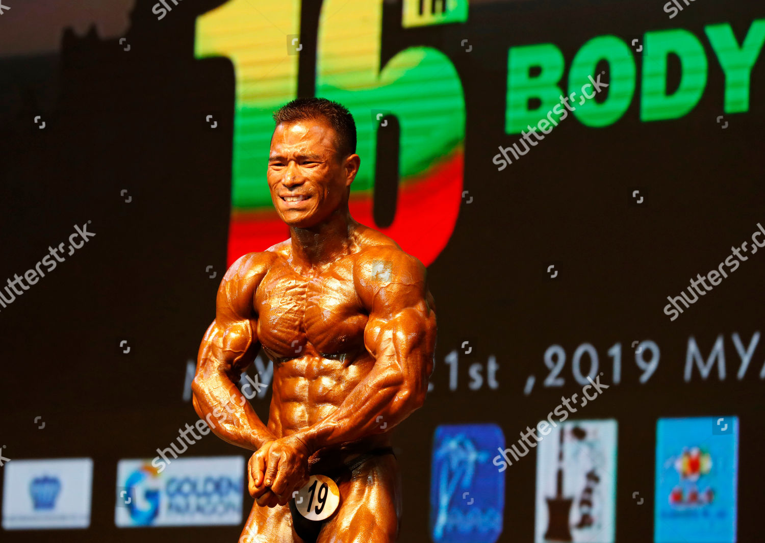 Moe Swe Myanmar Competes Mens Bodybuilding Editorial Stock Photo ...