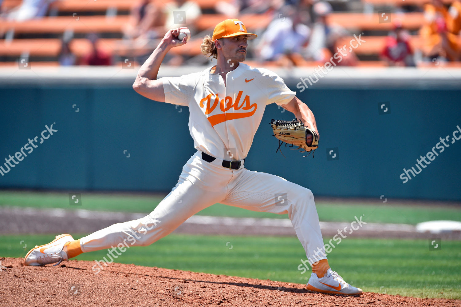 Tennessee Pitcher Andrew Schultz Delivers Pitch Editorial Stock Photo ...