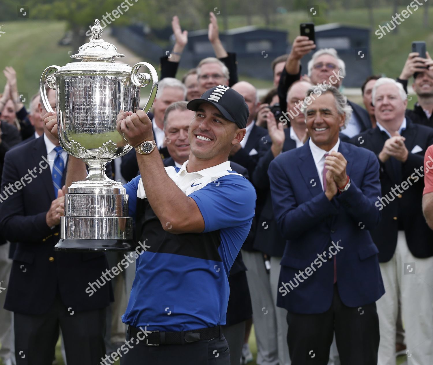 Brooks Koepka Us Holds Wanamaker Trophy Editorial Stock Photo - Stock ...