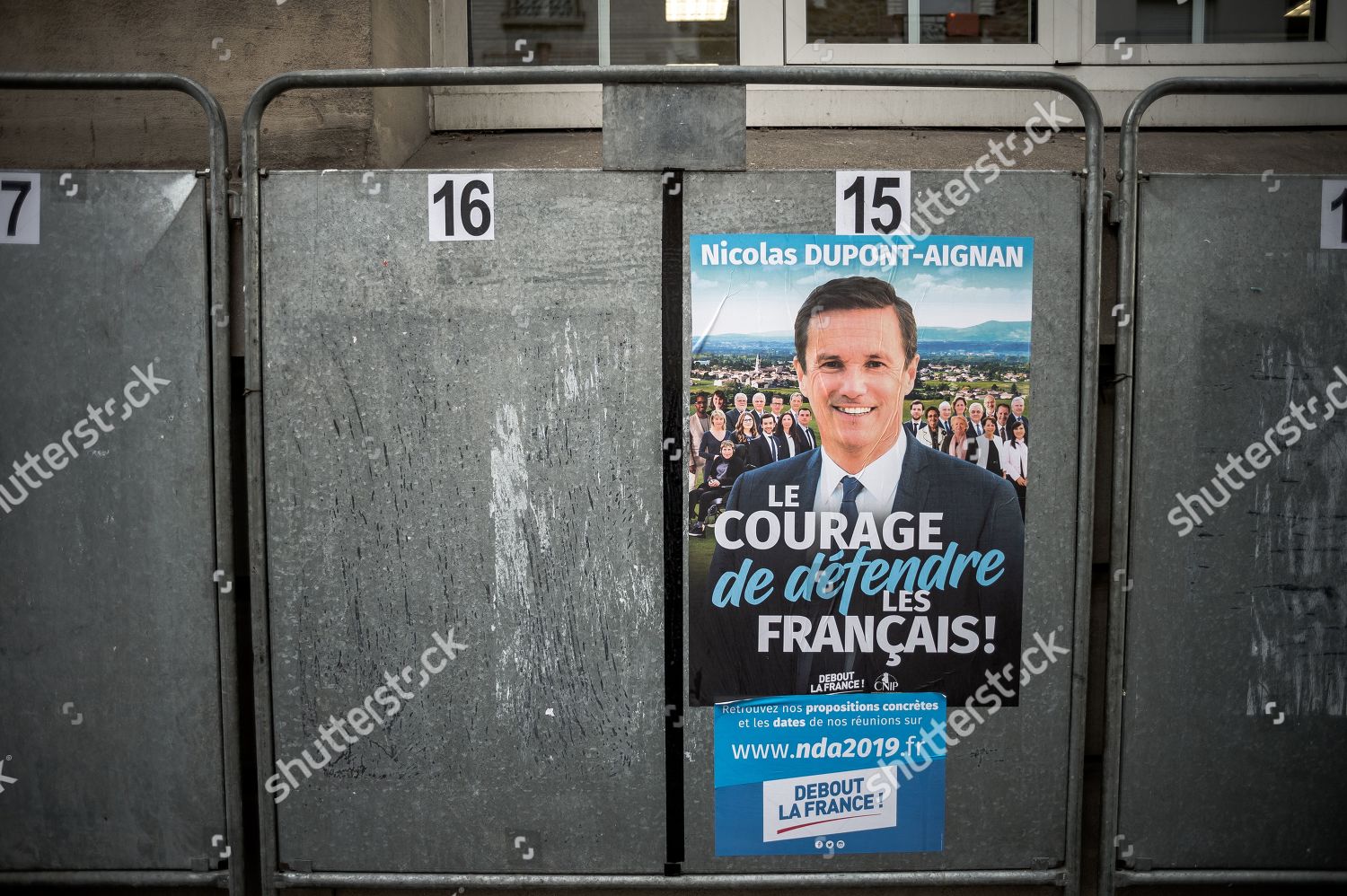 Nicolas Dupont Aignan Dlf Election Poster Editorial Stock Photo - Stock ...
