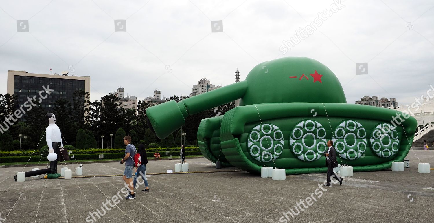 Inflatable Tank Facing Tank Manb On Editorial Stock Photo - Stock Image ...