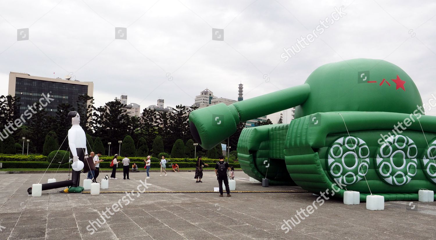 Inflatable Tank Facing Tank Manb On Editorial Stock Photo - Stock Image ...