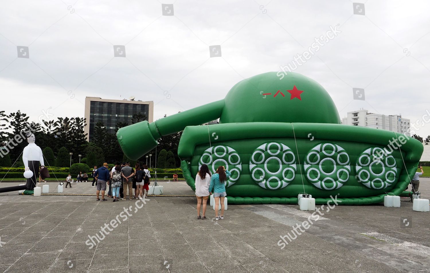 Inflatable Tank Facing Tank Manb On Editorial Stock Photo - Stock Image ...