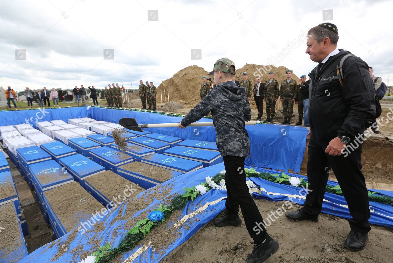 Boy Buries Coffins During Reburial Ceremony Editorial Stock Photo ...