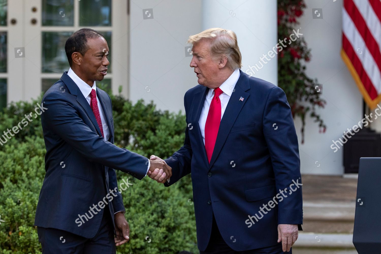Us President Donald Trump Shaking Hands Editorial Stock Photo - Stock ...