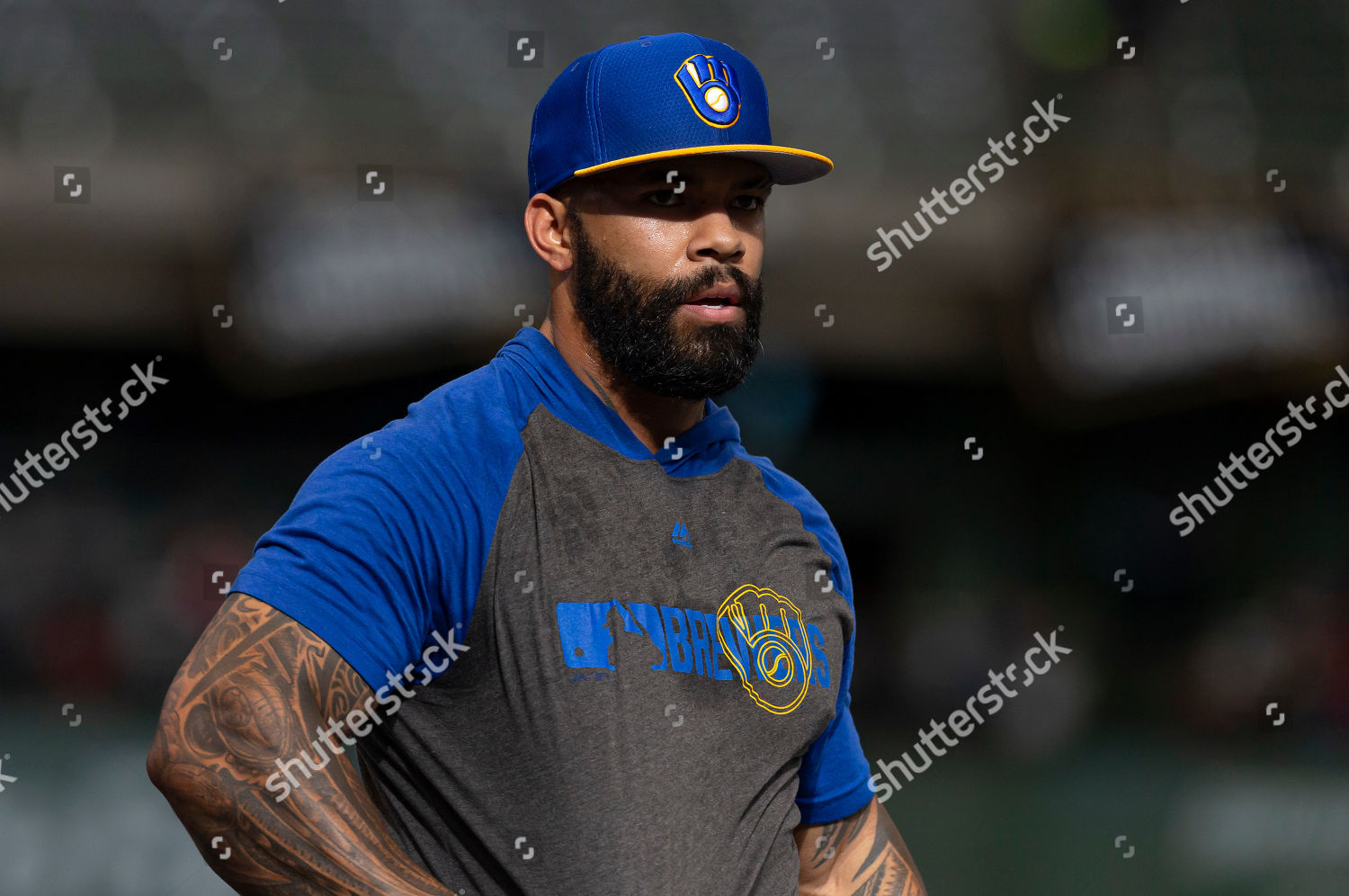 Milwaukee Brewers First Baseman Eric Thames Editorial Stock Photo ...