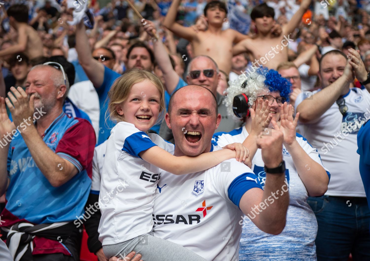 Tranmere Rovers Fans Celebrate Stands Editorial Stock Photo - Stock ...