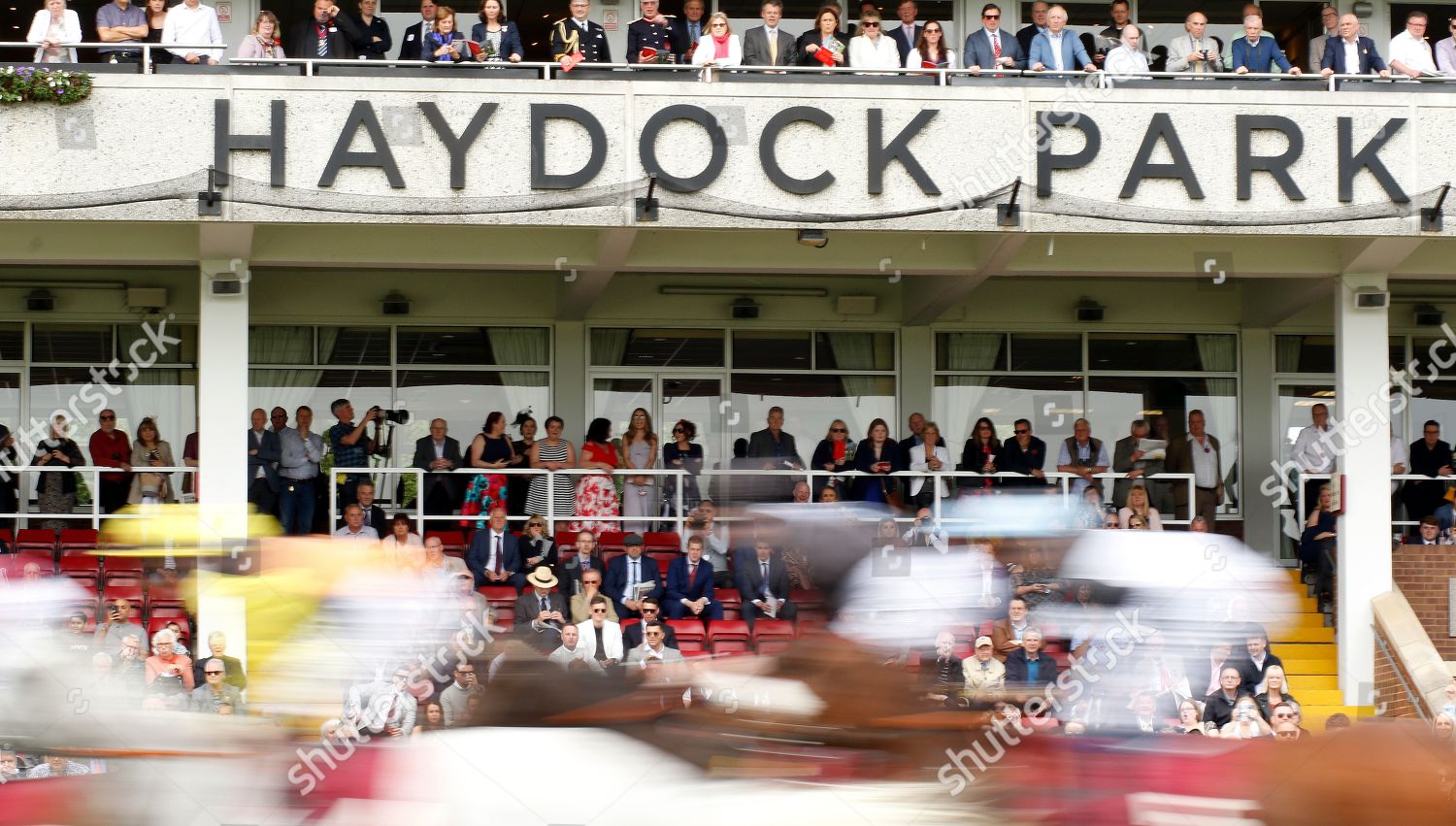 Racing Past Stands Haydock Editorial Stock Photo - Stock Image ...