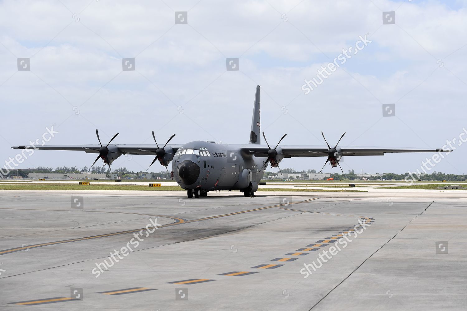 Usaf Lockheed C130 Hercules Editorial Stock Photo - Stock Image ...