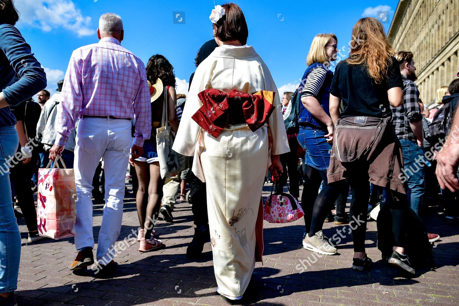 People Push Forward Alongside Rhine Bank Editorial Stock Photo - Stock ...
