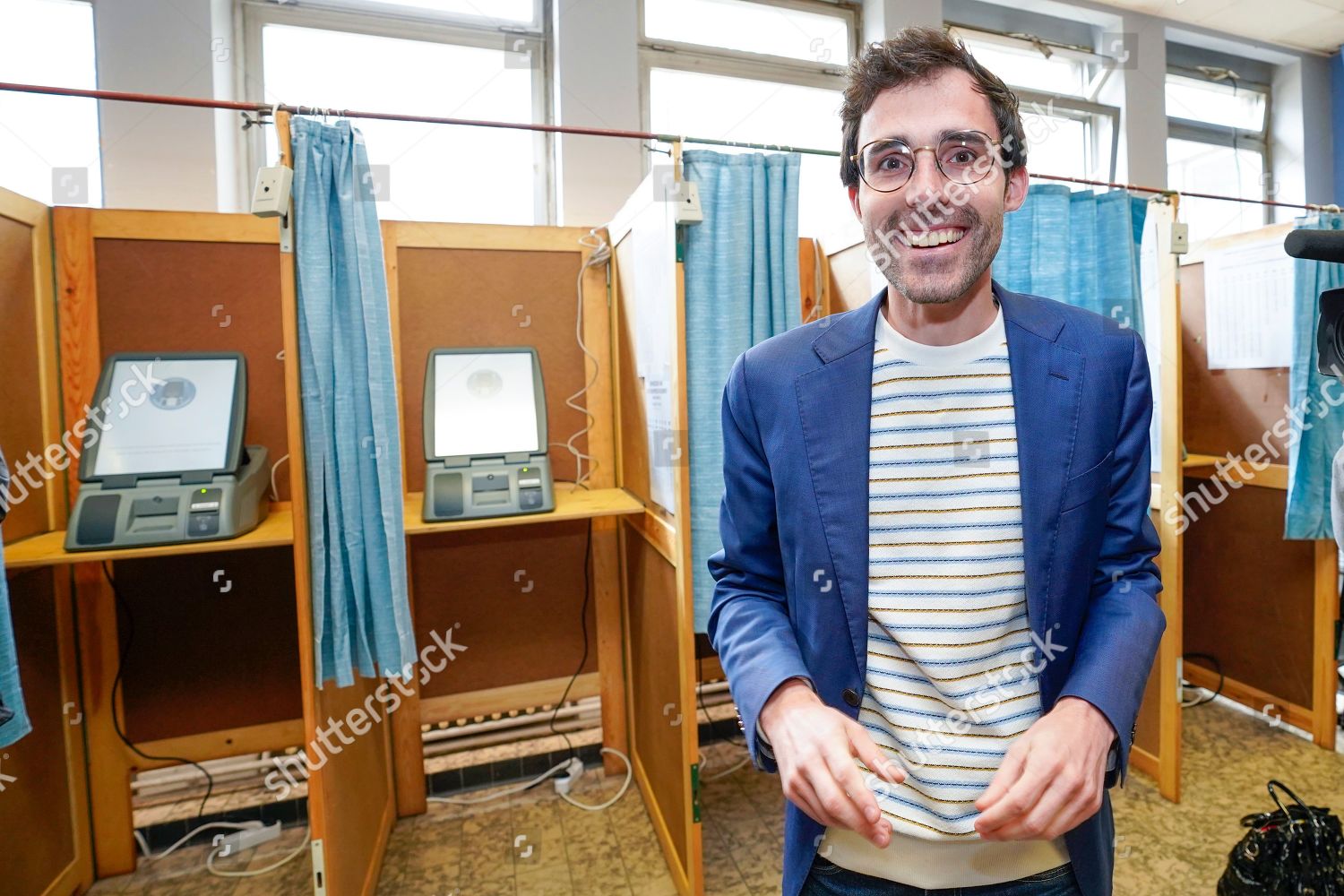 Kristof Calvo Polling Station Mechelen Editorial Stock Photo - Stock ...