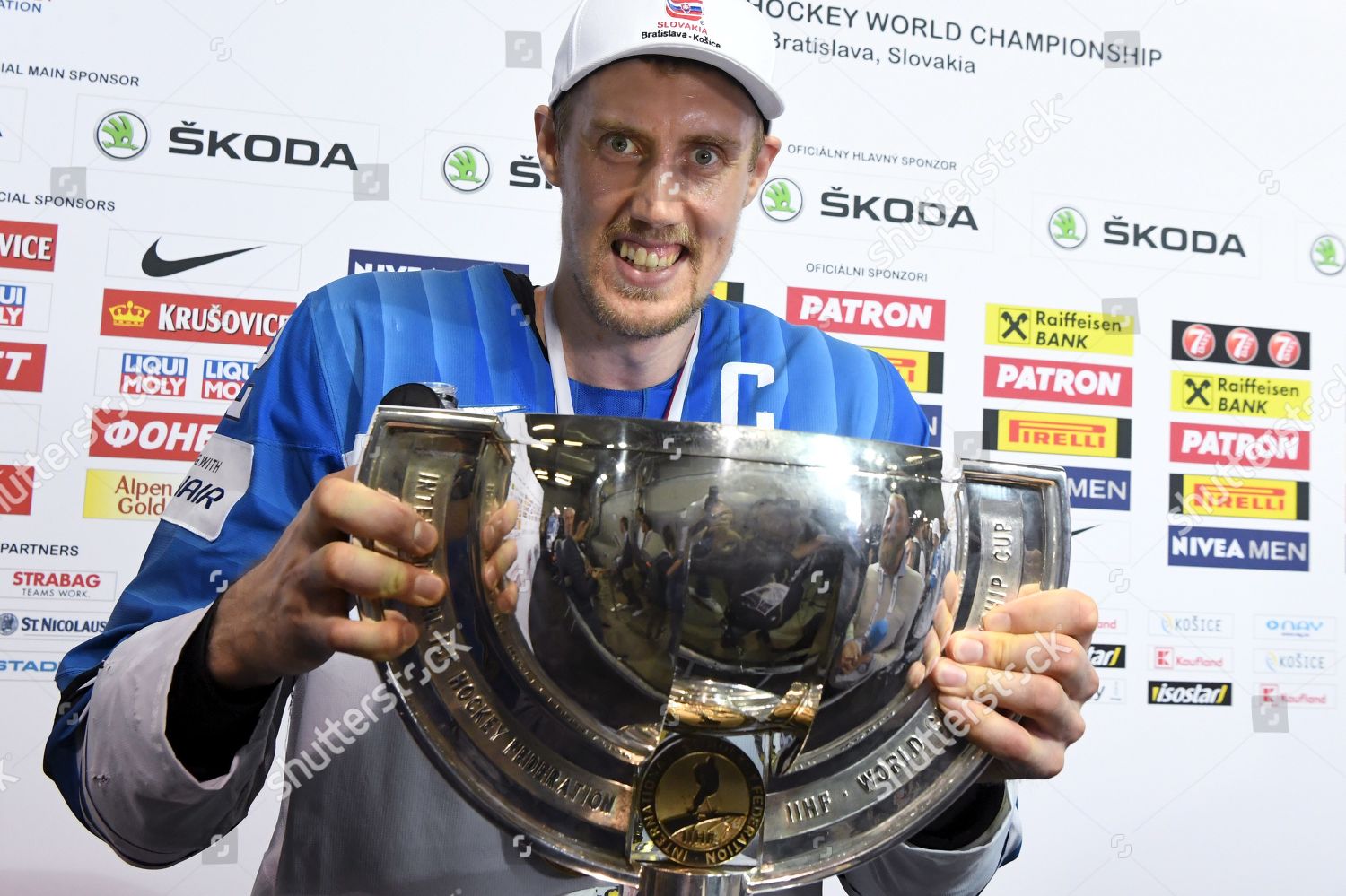 Captain Marko Anttila Finland Celebrates Championship Editorial Stock ...