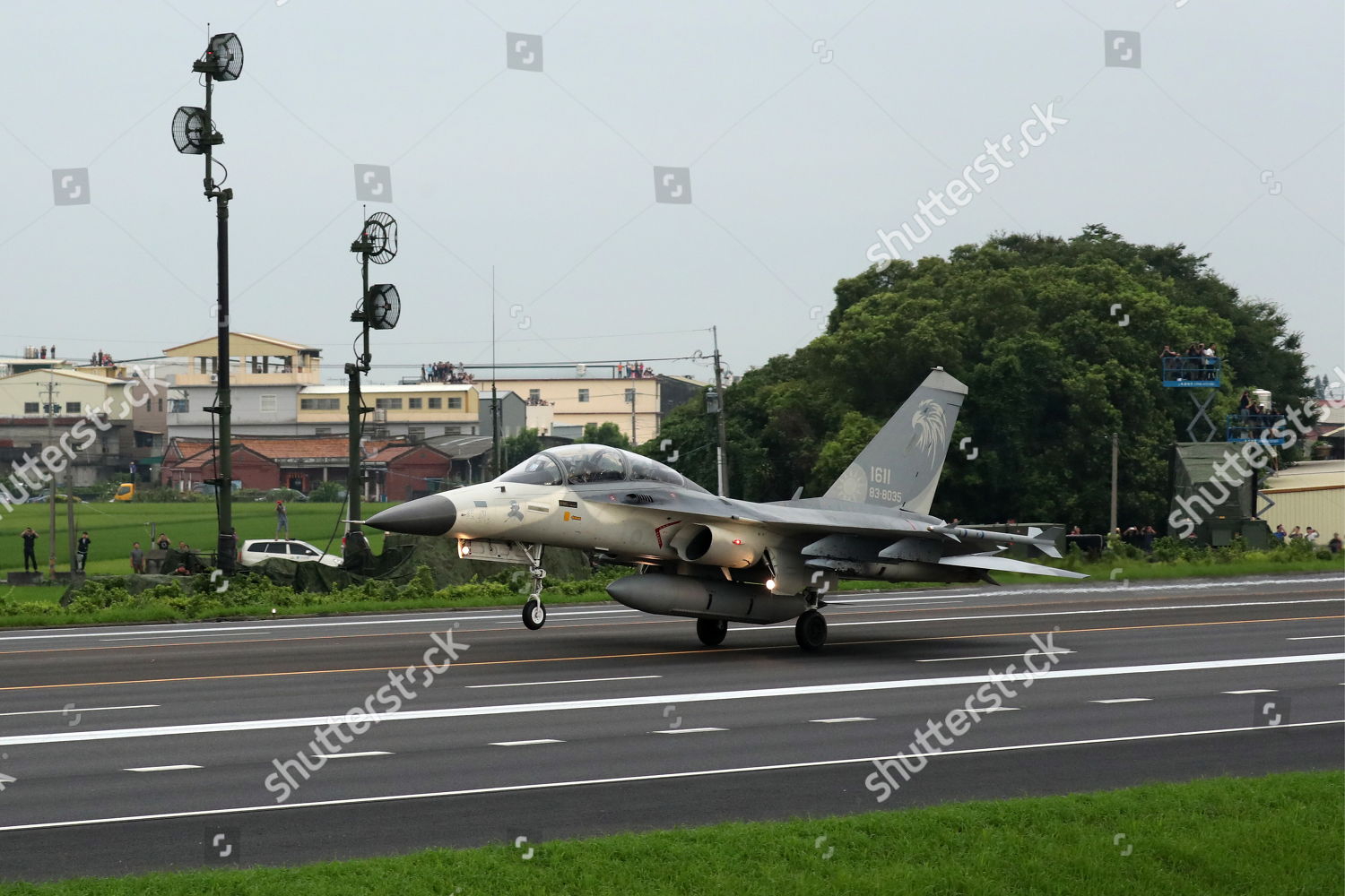 Idf Fighter Jet Lands On Highway Editorial Stock Photo - Stock Image ...