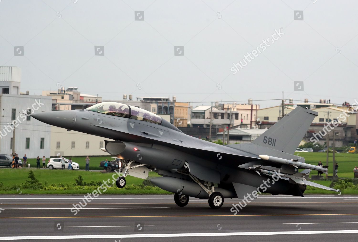 Taiwan Air Force F16v Fighter Jet Editorial Stock Photo - Stock Image ...
