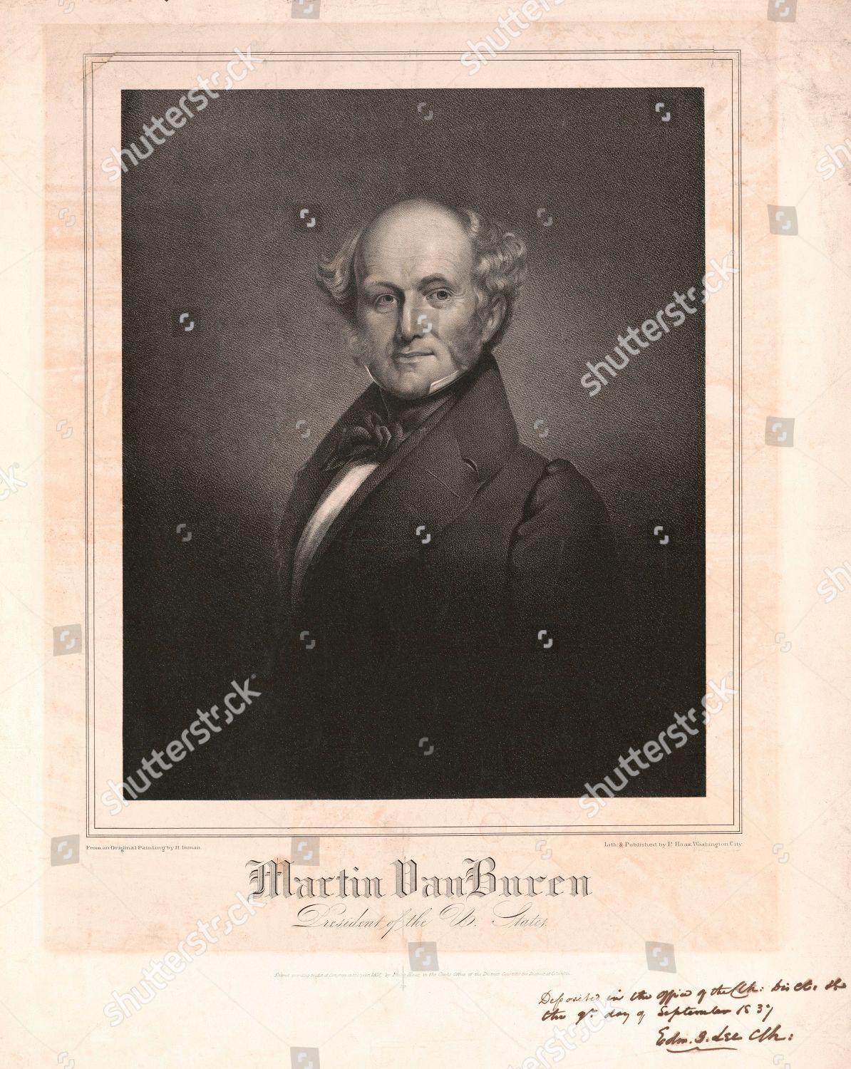 Martin Van Buren President United States Editorial Stock Photo - Stock ...